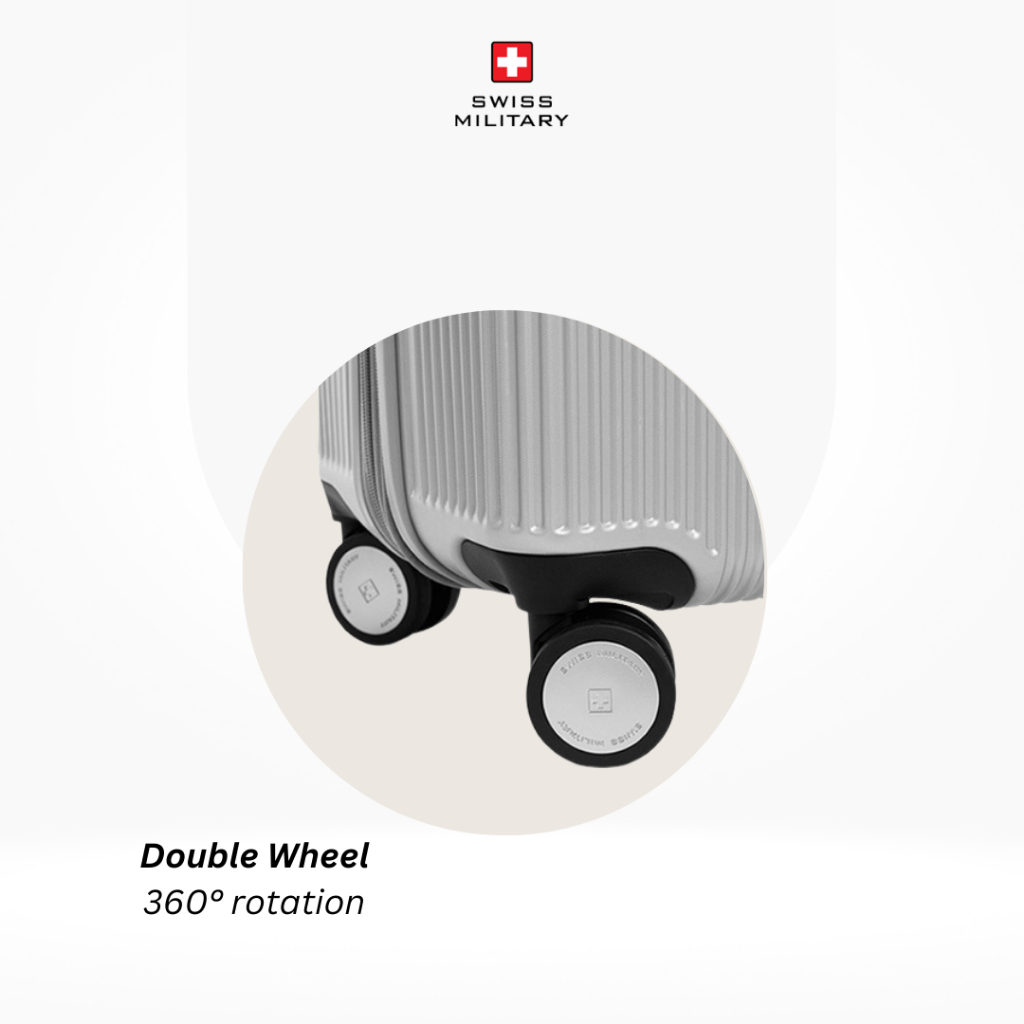 Koper Kabin Swiss Military ZENEBA Traveling Ukuran 20 Inch - Silver ...