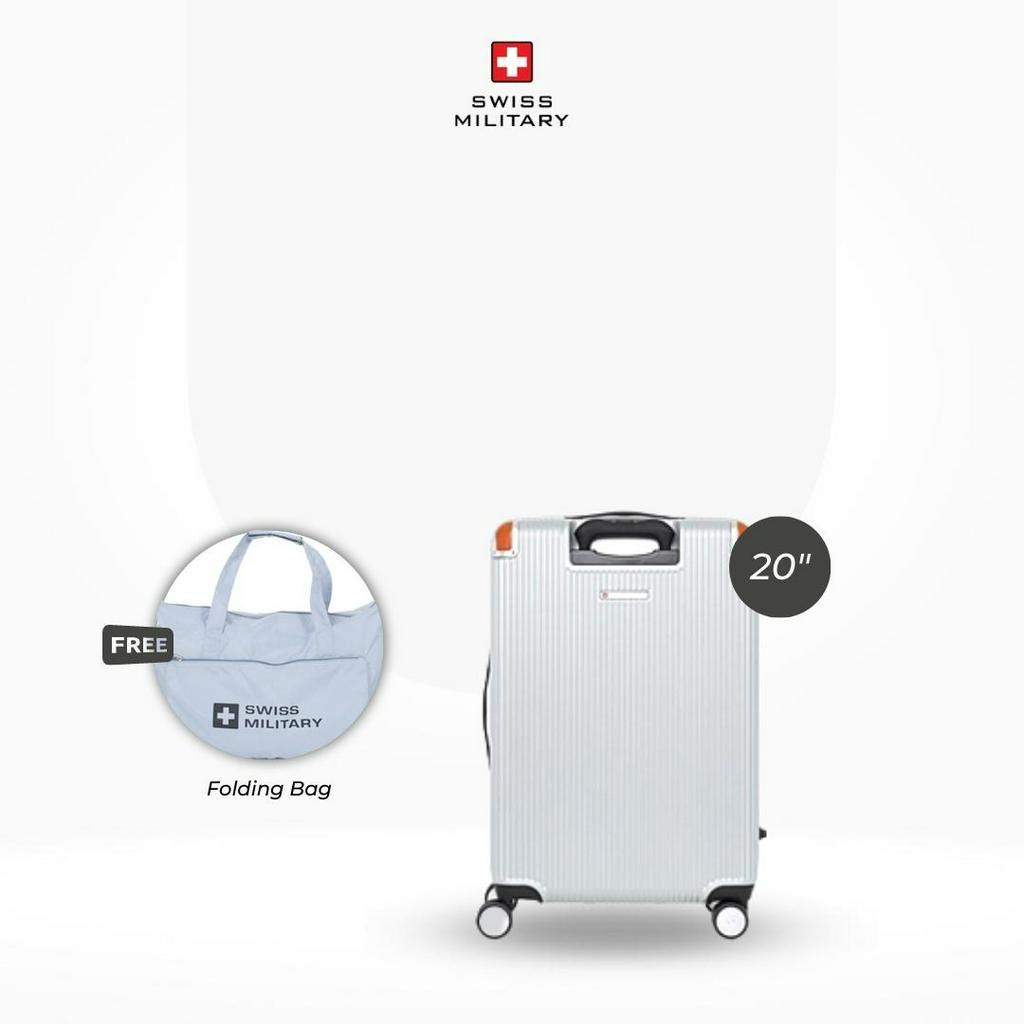 Koper Kabin Swiss Military ZENEBA Traveling Ukuran 20 Inch - Silver ...