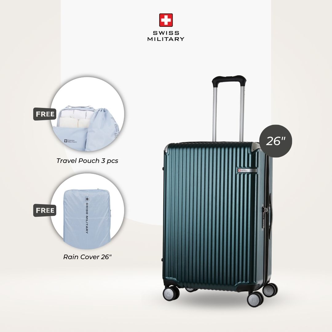 Swiss Military Suitcase Solio 26 Inch – Green - Swiss Military