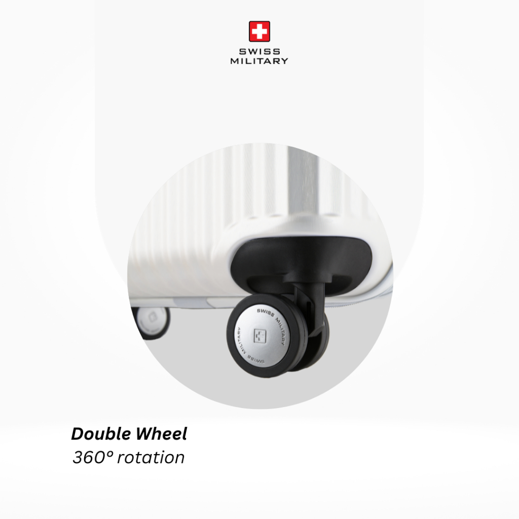 Swiss Military Suitcase Solio 26 Inch – White - Swiss Military