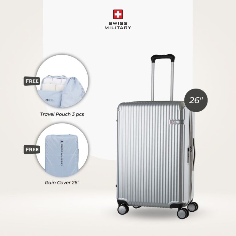 Swiss Military Suitcase Solio 26 Inch - Silver - Swiss Military